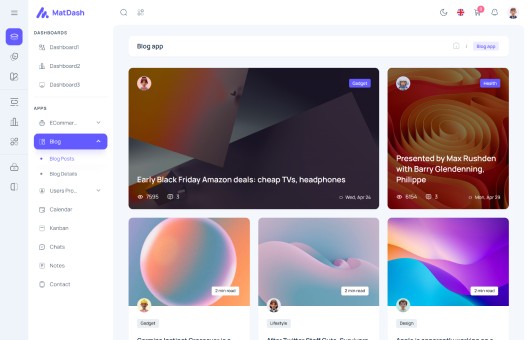 Matdash Vue3 Typescript Based Admin Dashboard Template 4351